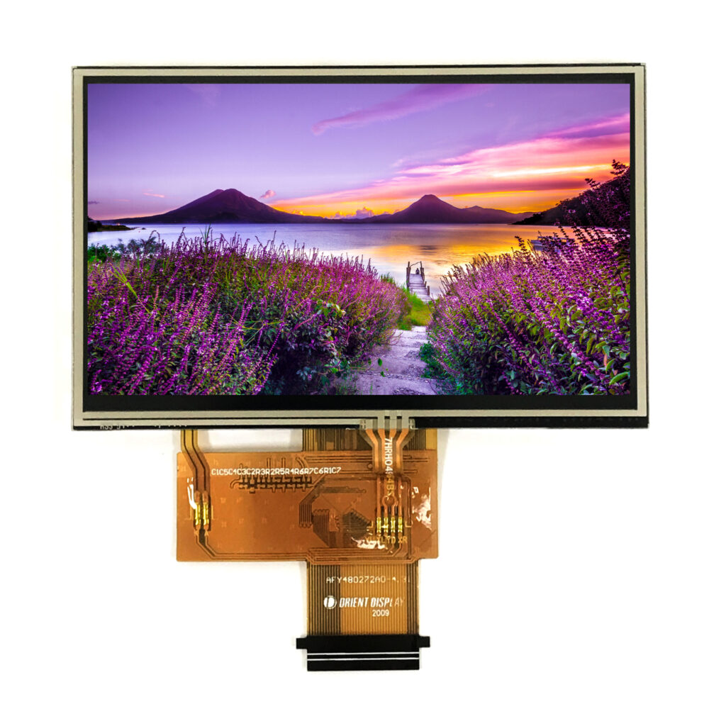 4.3" Sunlight Readable IPS 480x272. Resistive Touch Panel | Orient Display