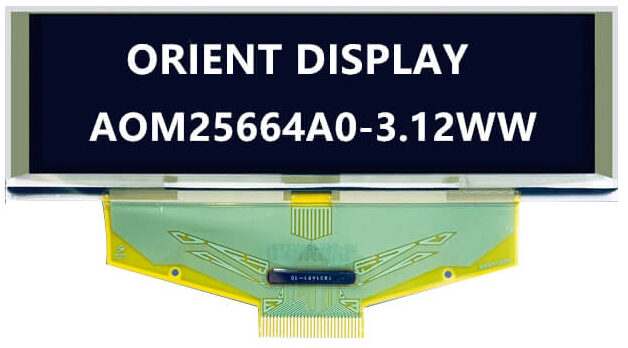 3.12 Inch OLED Display 256x64, Monochrome, Parallel Interface | Orient ...