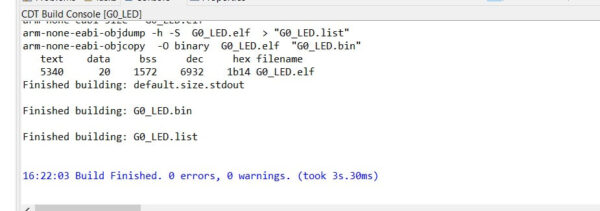 Now what we want to do is send this compiled binary onto the STM32 ...