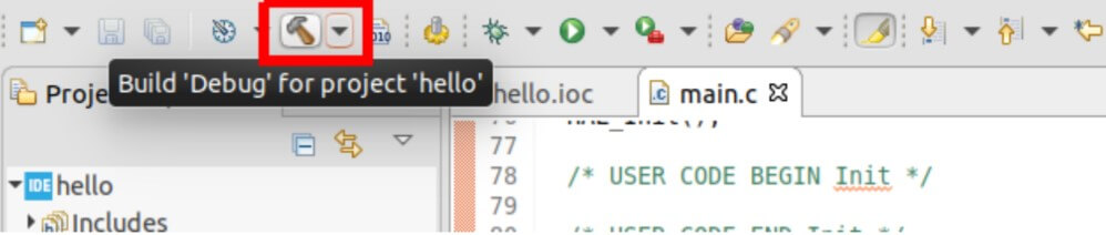 Now, build information is presented in the console at the bottom of the ...