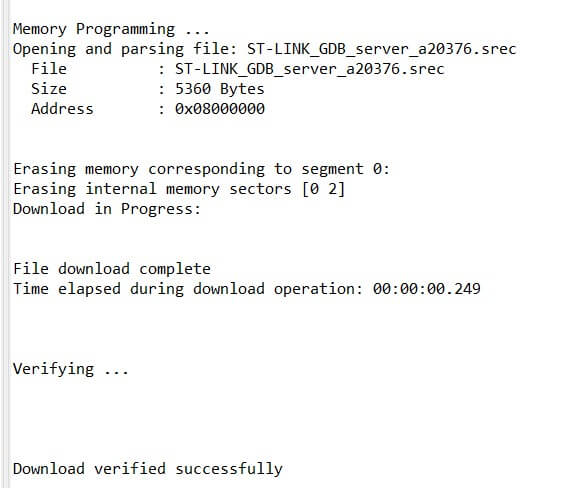 The LED is on and off every 500ms. you’ve got everything set up.