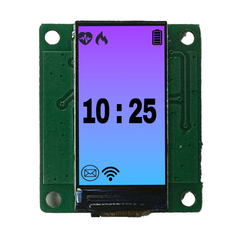 0.96 Inch Display IPS TFT UART Interface, 80x160, 400 nits Medium ...