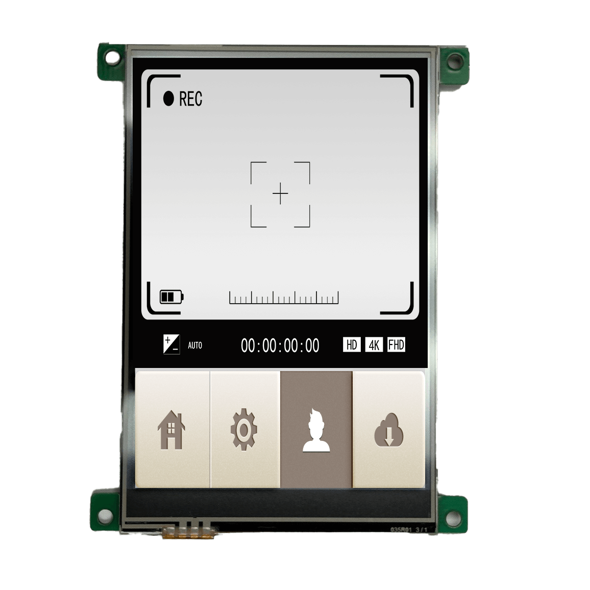 3.5 Inch Display TN TFT UART Interface, 320x480, 250nits with Resistive ...