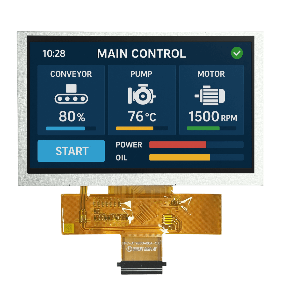 5.0" Sunlight Readable IPS, 800x480, 1000 Nits | Store | Orient Display